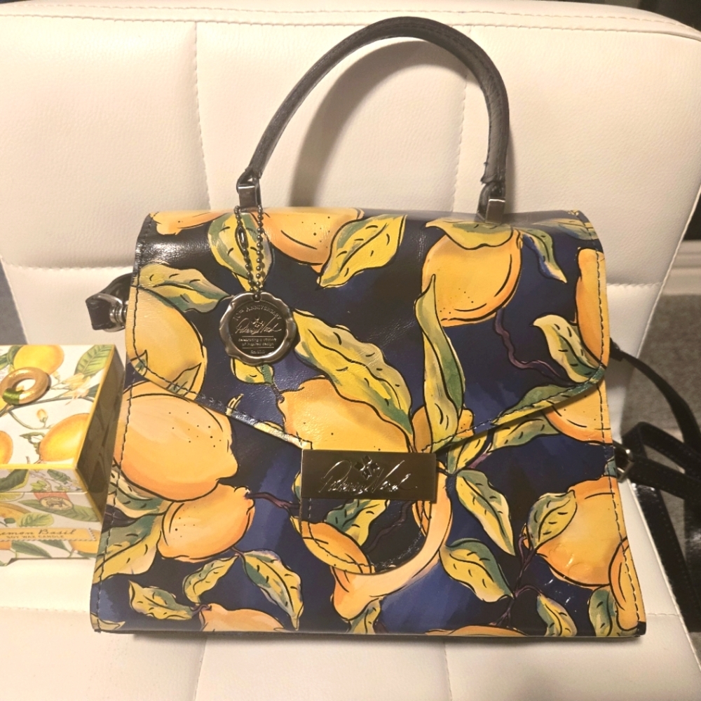 Patricia Nash Positano Lemon Two-Way Euc Bag - Gem